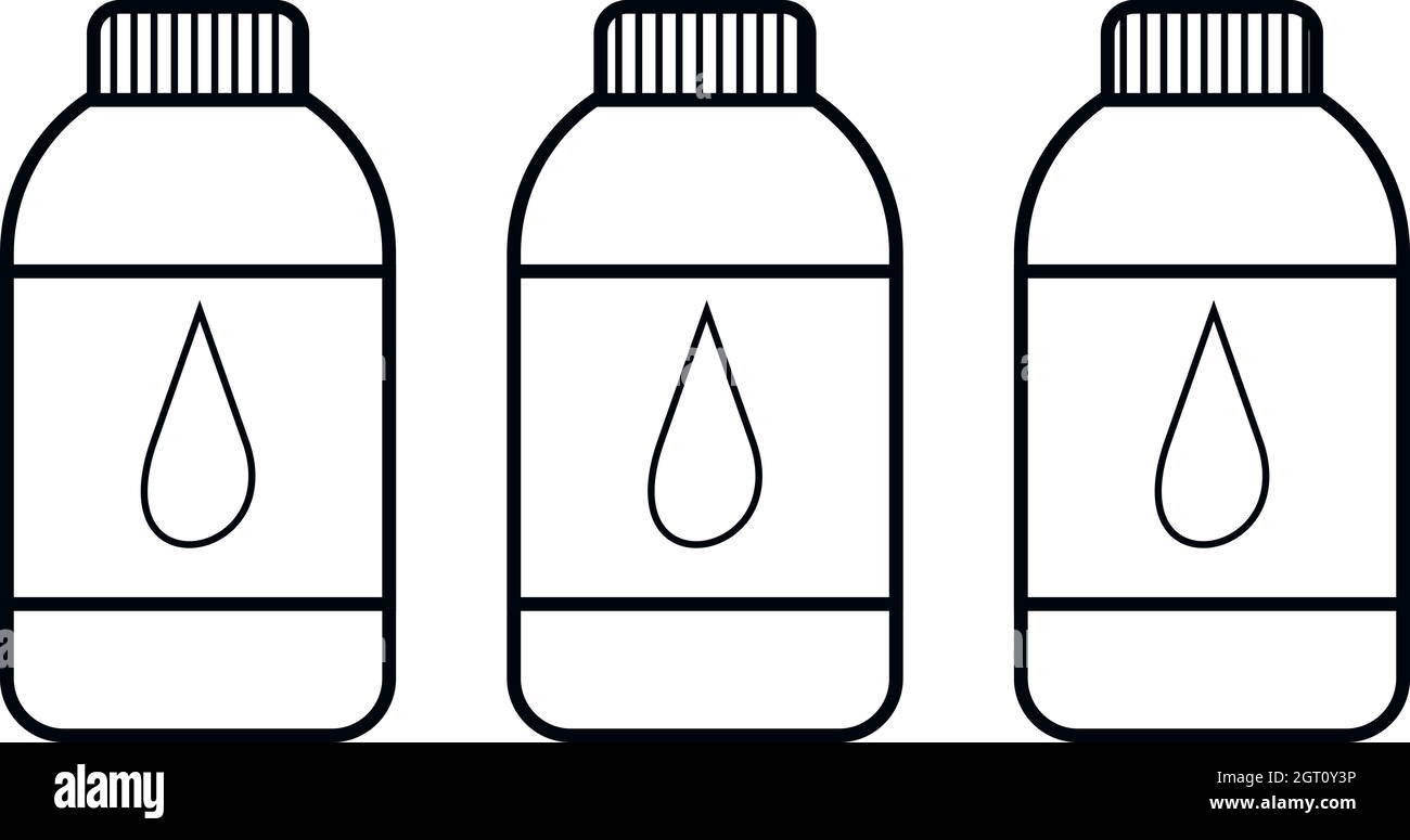 Plastic bottles isolated empty Stock Vector Images - Alamy