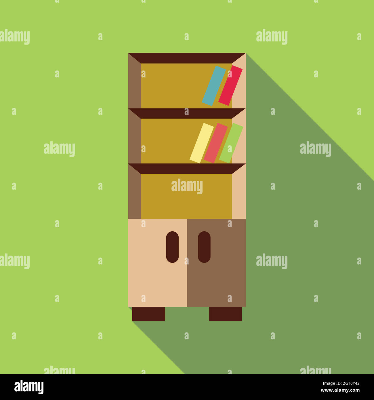 Home study bookcase Stock Vector Images - Alamy