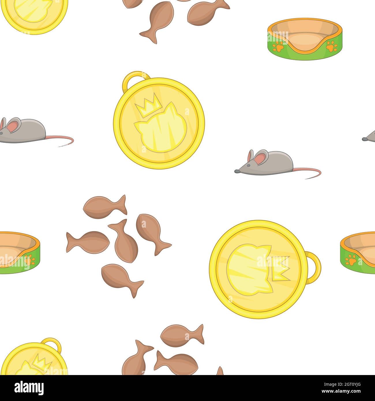 Furry friend pattern, cartoon style Stock Vector Image & Art - Alamy