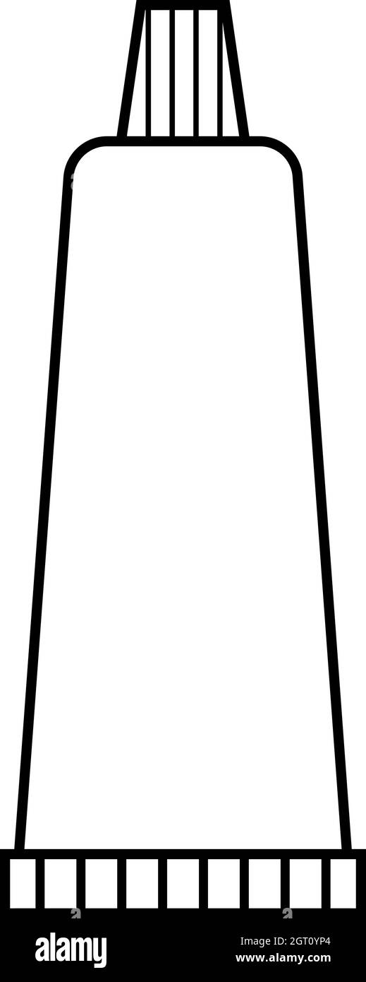 Skin cream icon outline Black and White Stock Photos & Images - Alamy