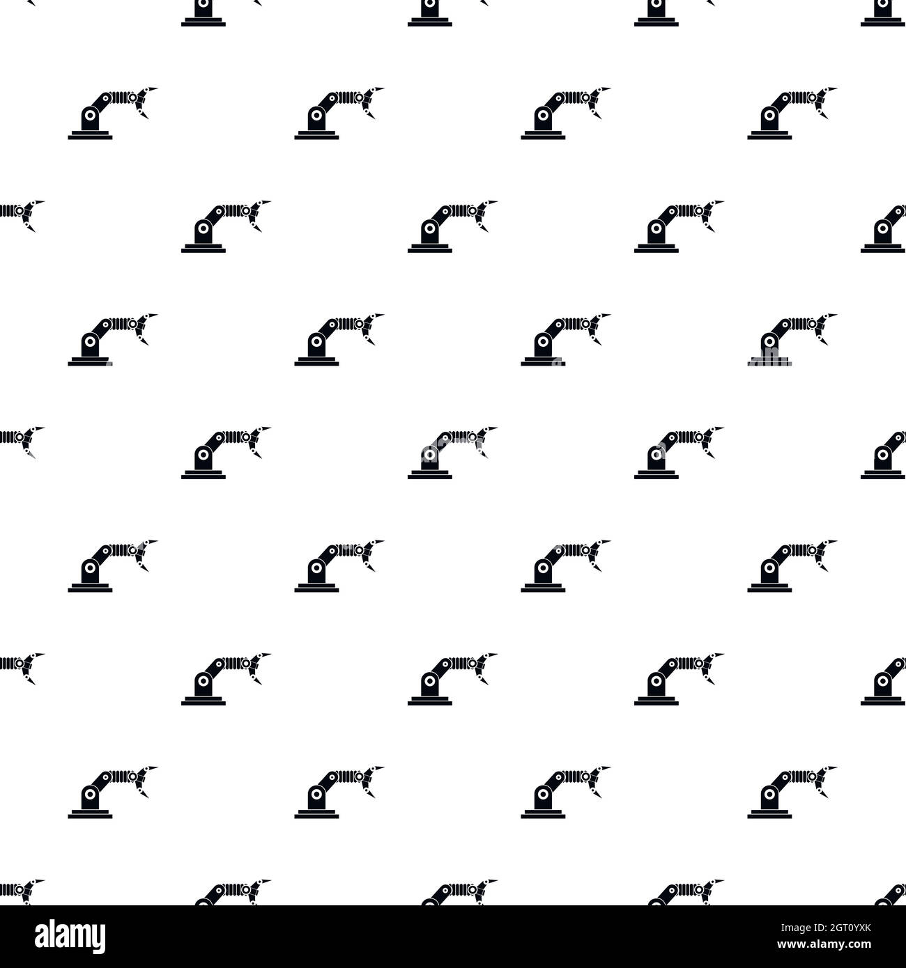 Robotic hand manipulator pattern, simple style Stock Vector Image & Art ...