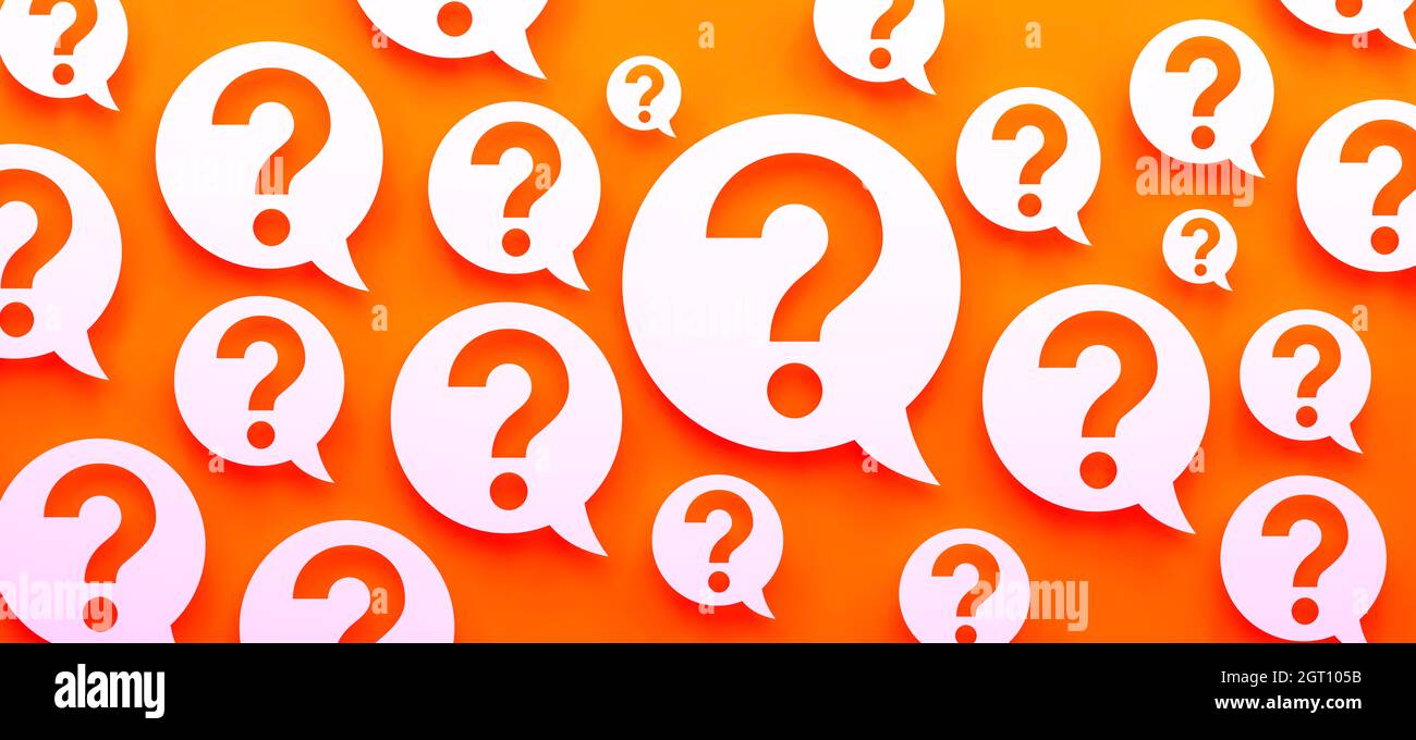 Multi colored Question marks Stock Photo - Alamy