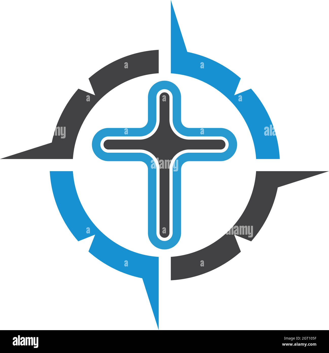 cross compass concept vector illustration design Stock Vector Image ...
