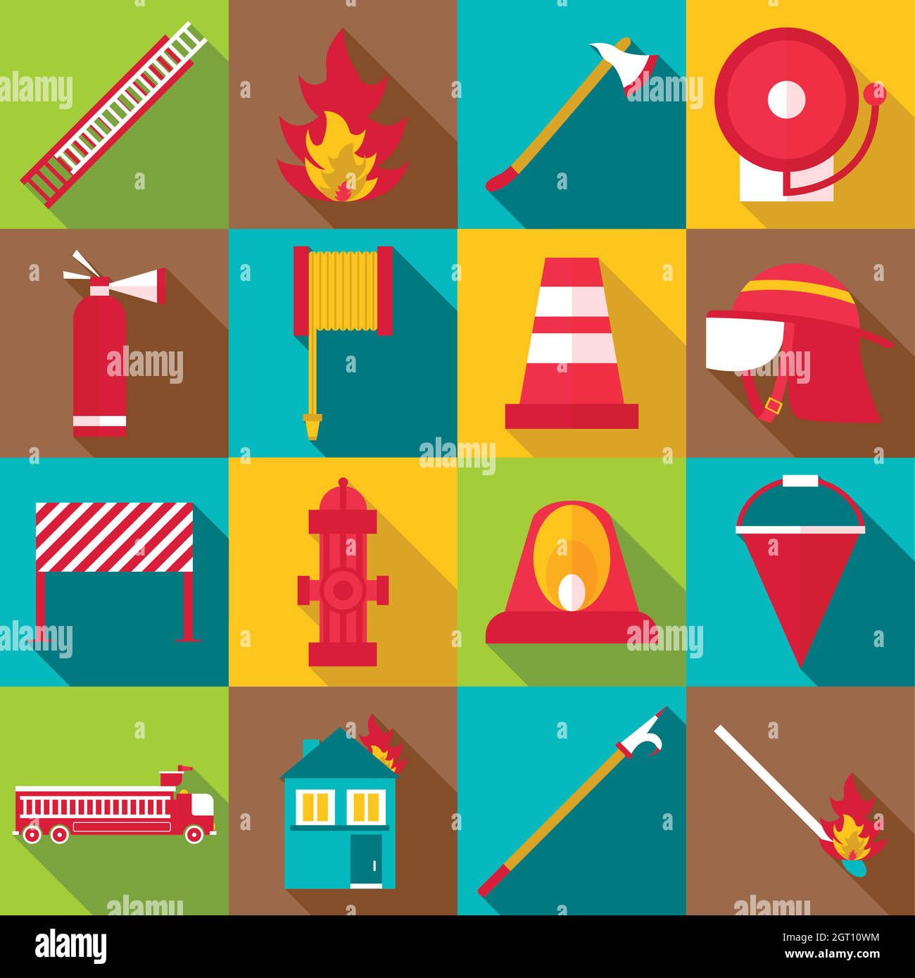 Fireman house ladder Stock Vector Images - Alamy