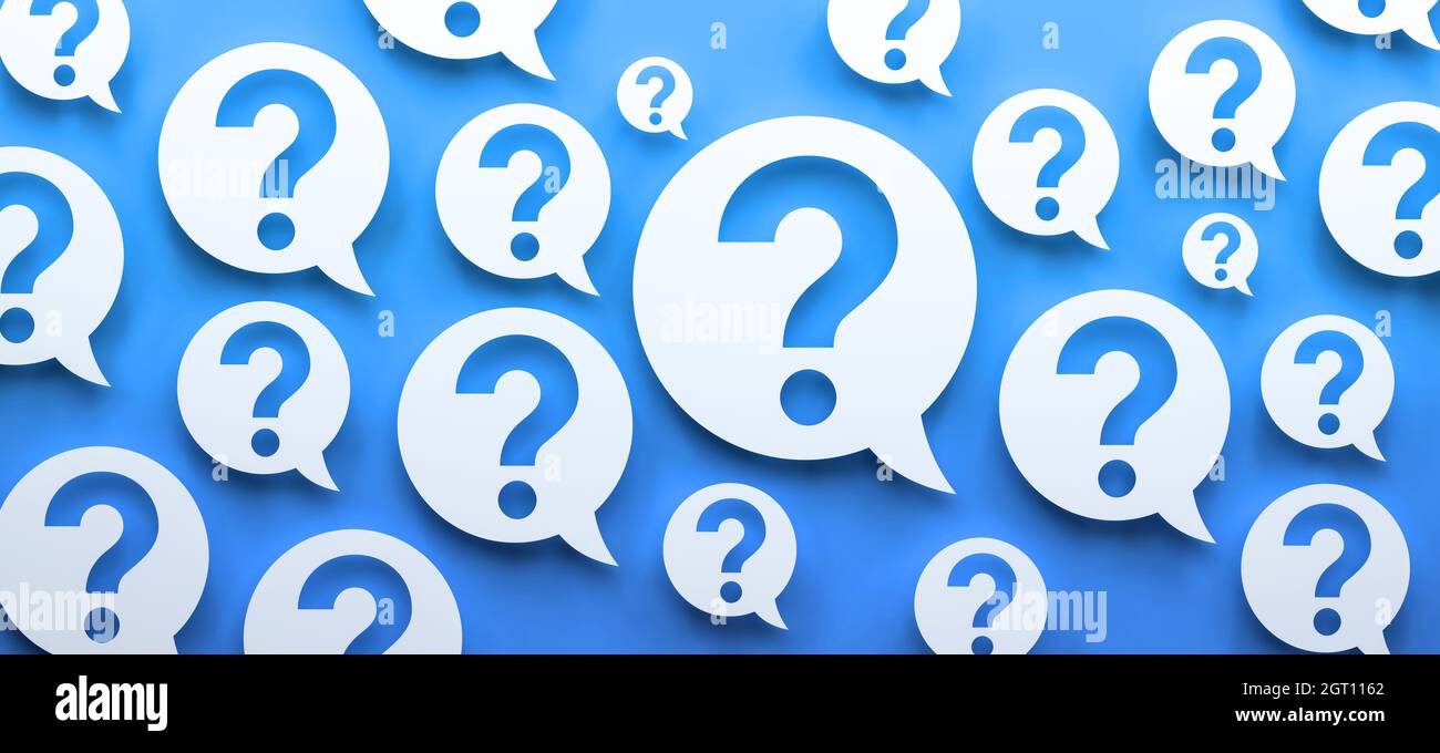 Multi colored Question marks Stock Photo - Alamy