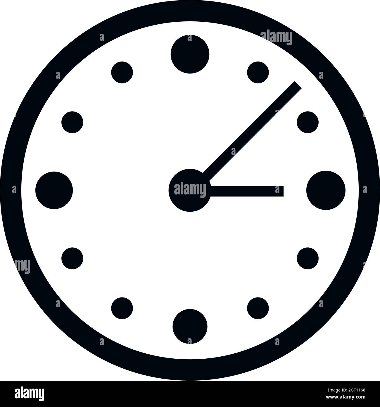 Big wall clock icon, simple style Stock Vector Image & Art - Alamy