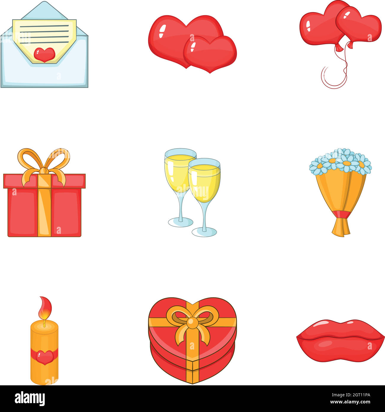 Wedding icons set, cartoon style Stock Vector Image & Art - Alamy