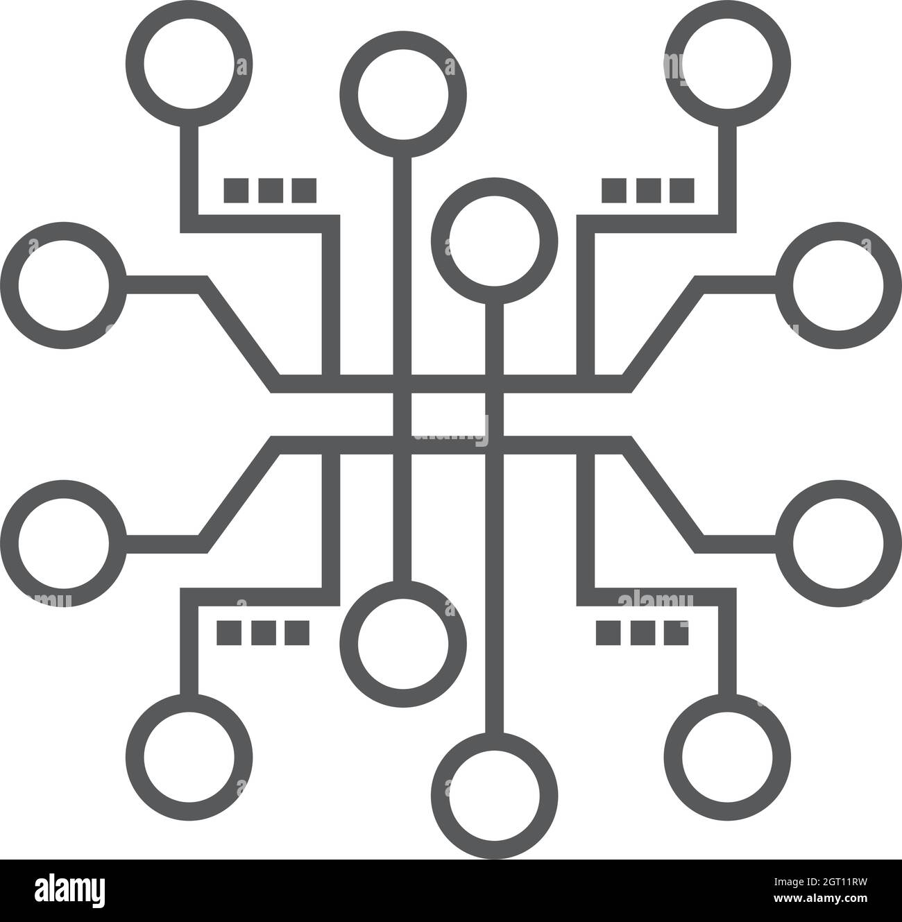 electronic circuit linear Stock Vector Image & Art - Alamy