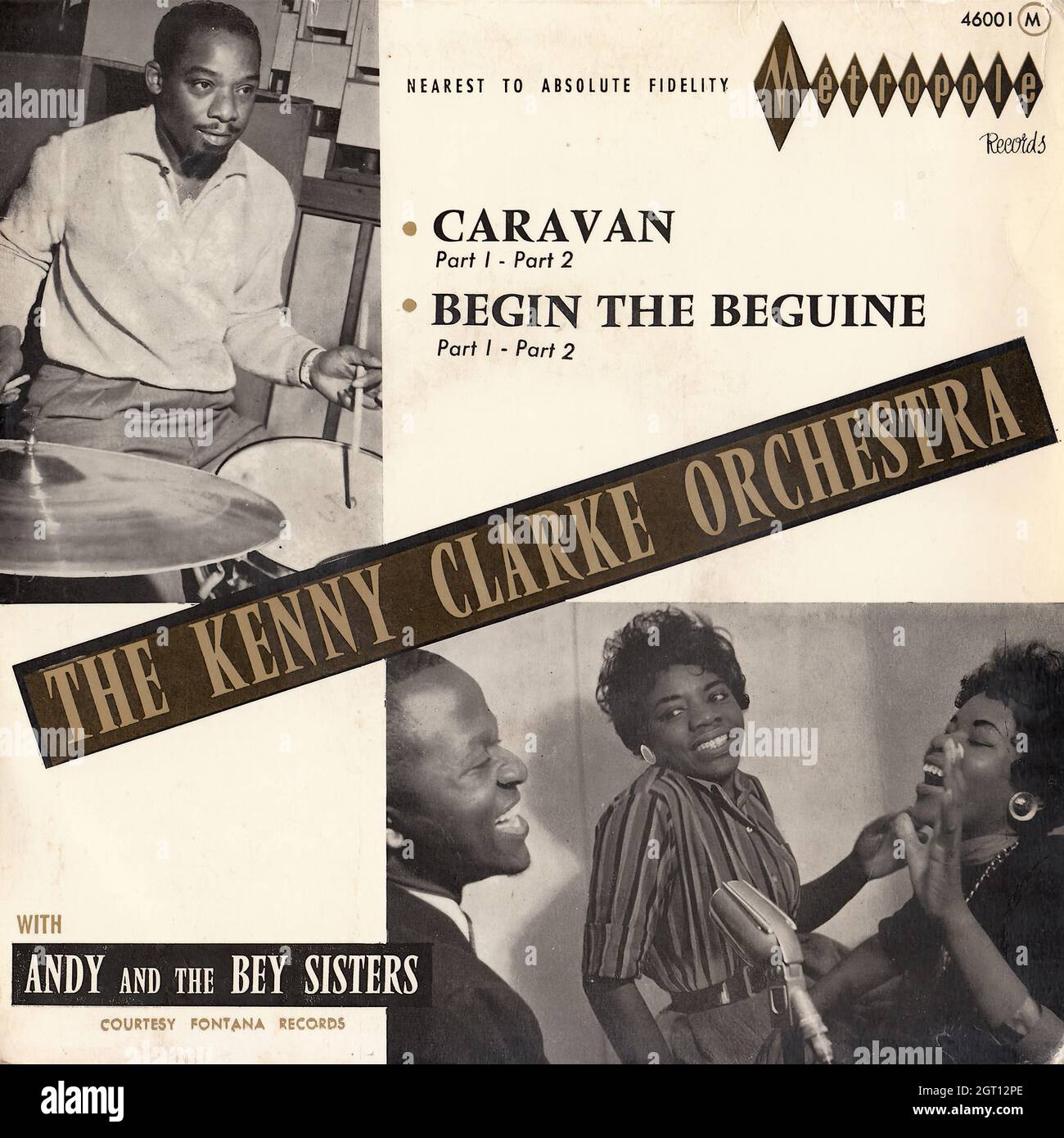 The Kenny Clarke Orchestra with Andy and The Bey Sisters 45rpm ...