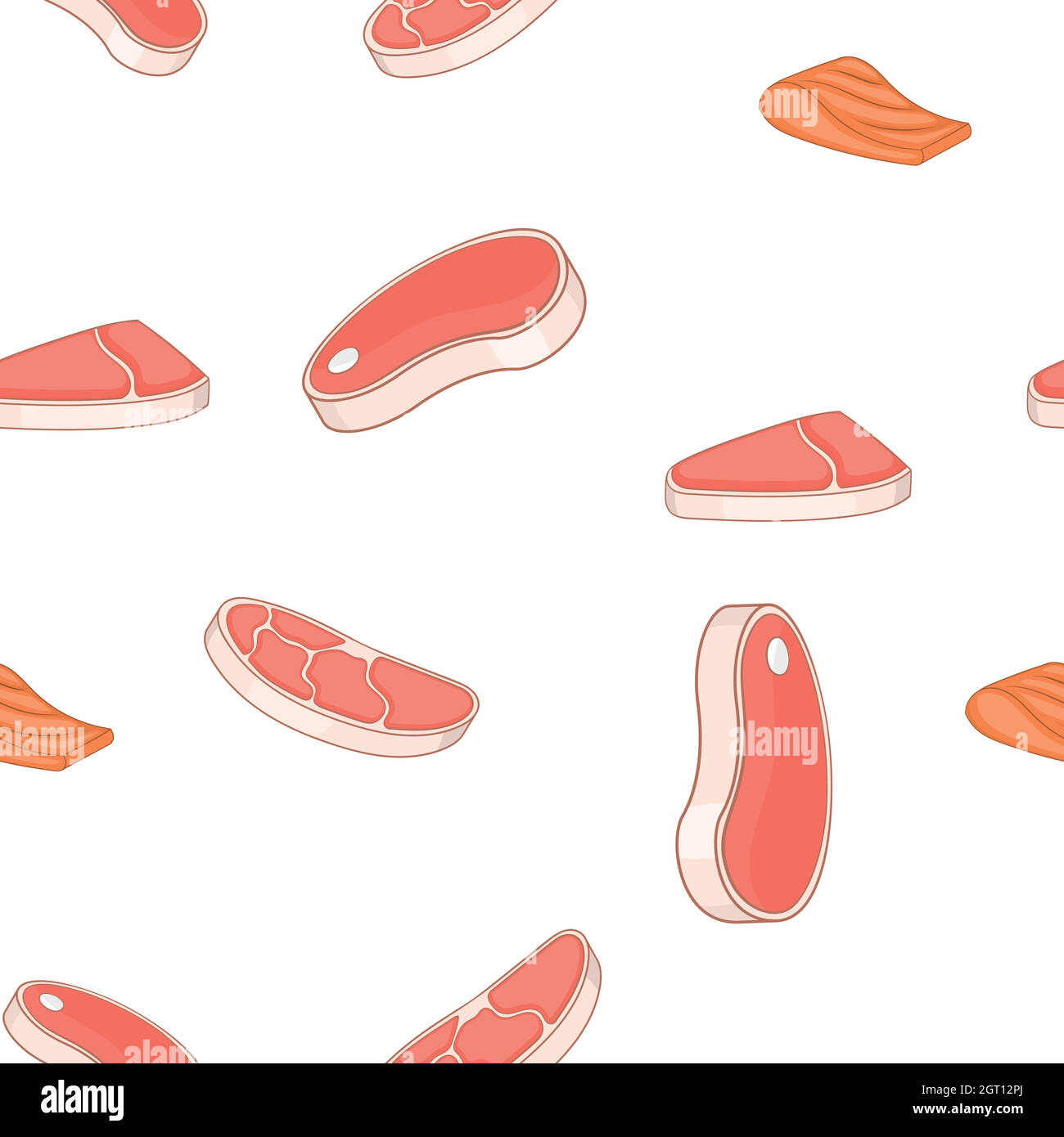 Beef pattern, cartoon style Stock Vector Image & Art - Alamy