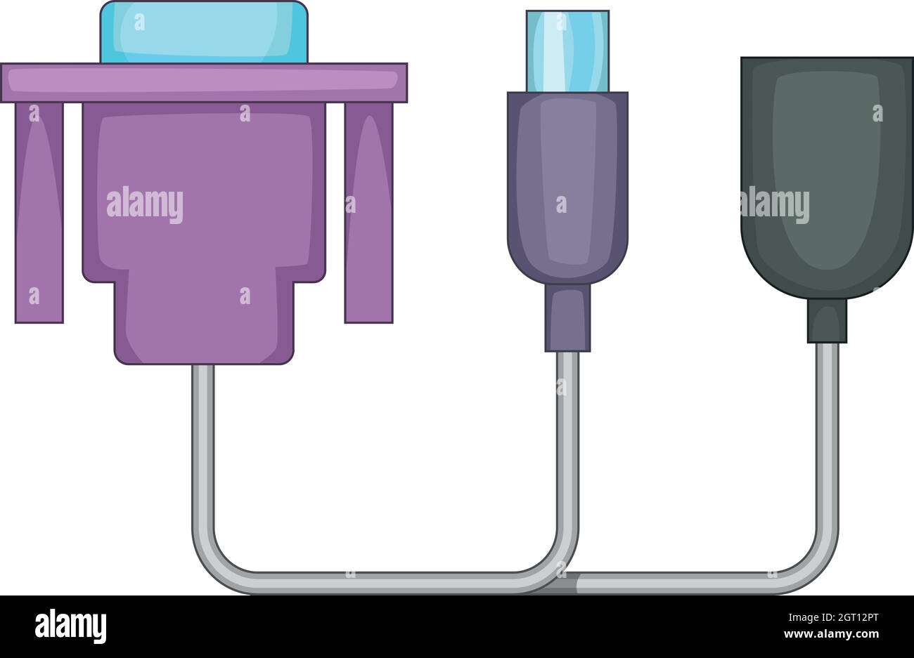 Audio cable icon, cartoon style Stock Vector Image & Art - Alamy