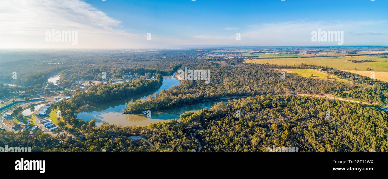 Aerial view murray river hi-res stock photography and images - Alamy
