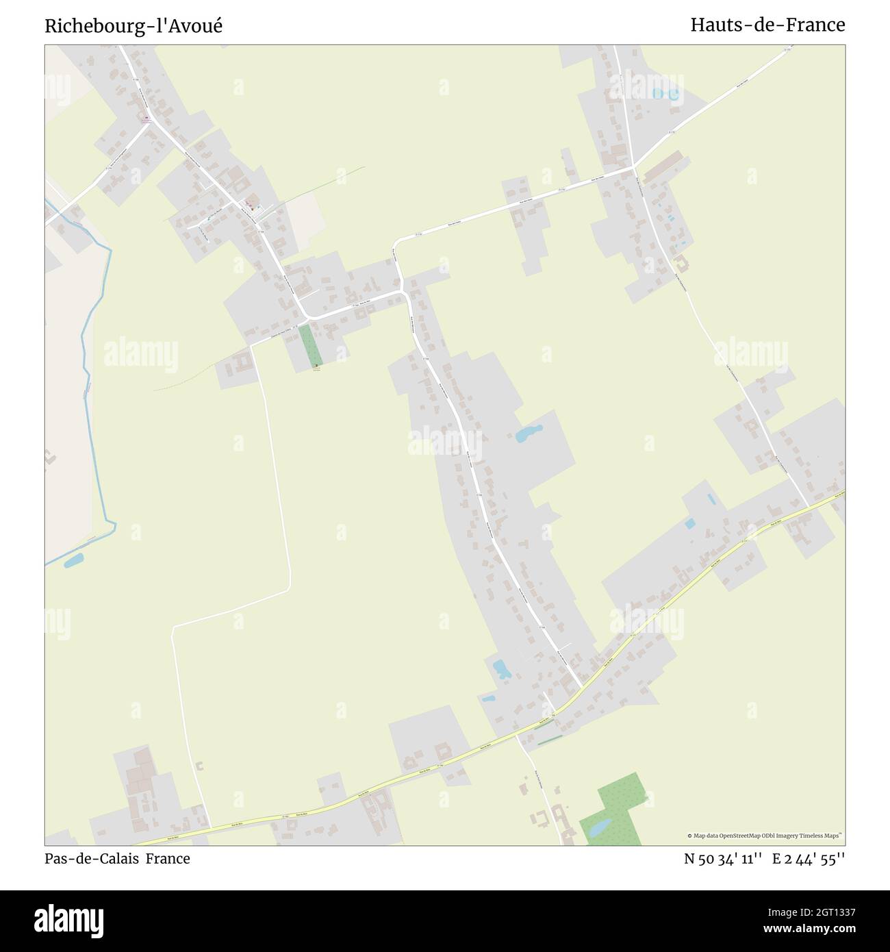 Richebourg-l'Avoué, Pas-de-Calais, France, Hauts-de-France, N 50 34' 11 ...