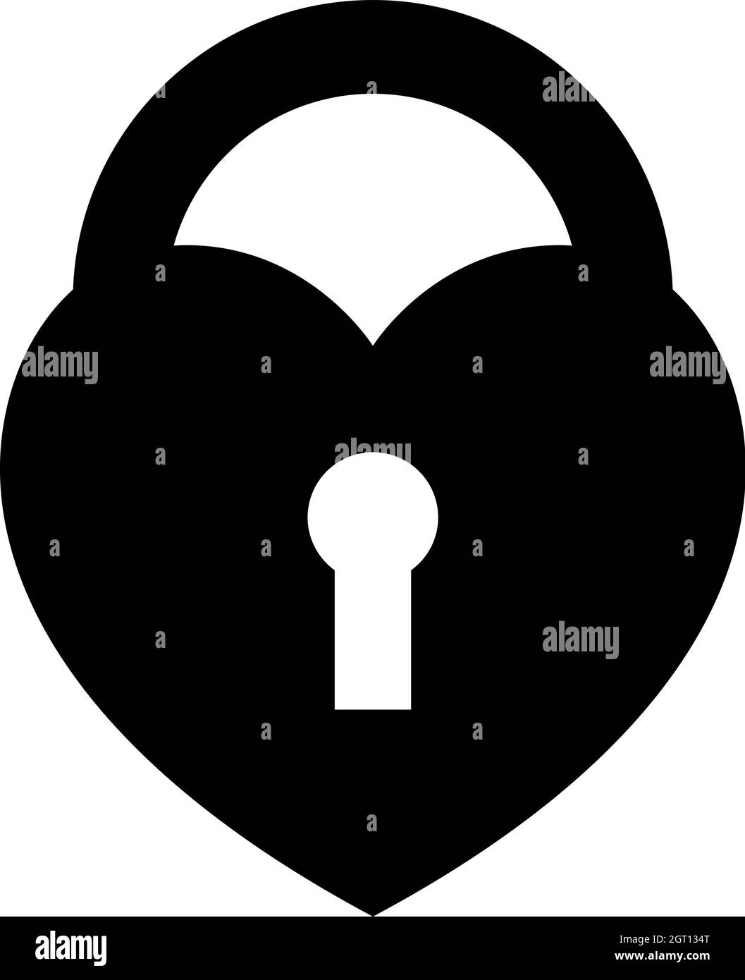 Heart lock icon, simple style Stock Vector Image & Art - Alamy