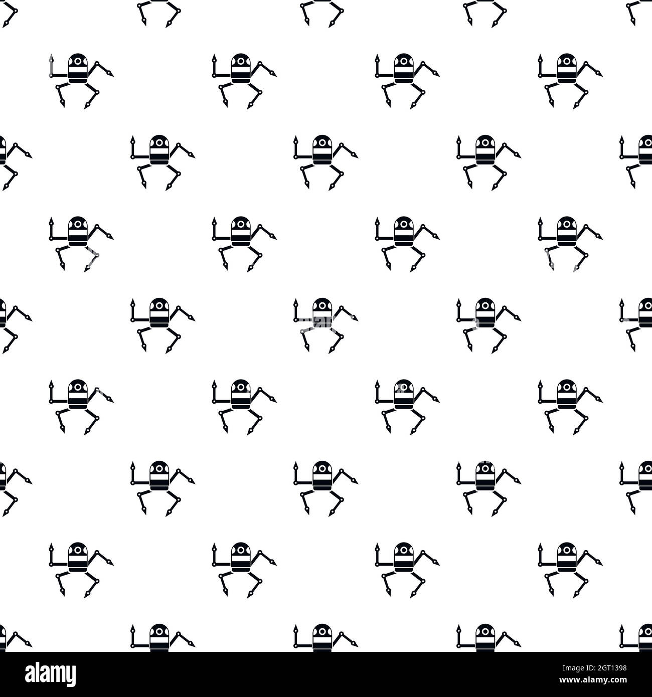 Robot pattern, simple style Stock Vector Image & Art - Alamy