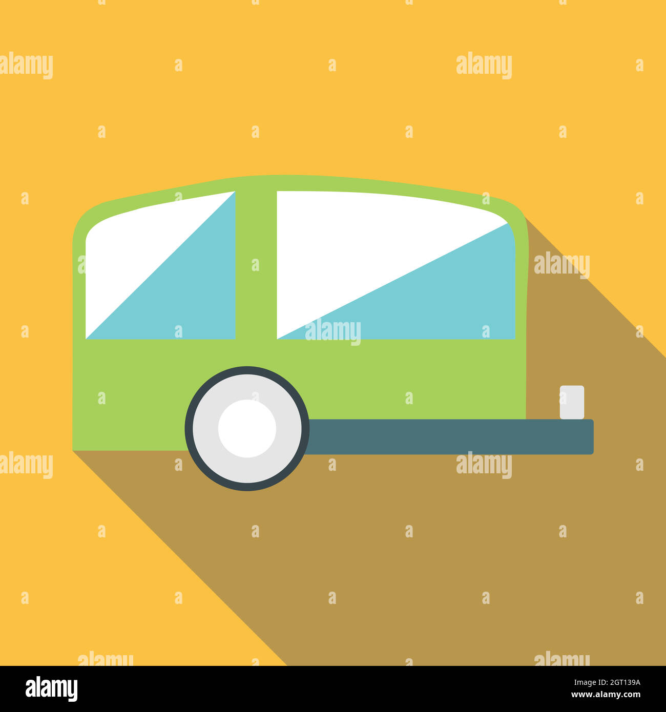 Trailer icon, flat style Stock Vector Image & Art - Alamy