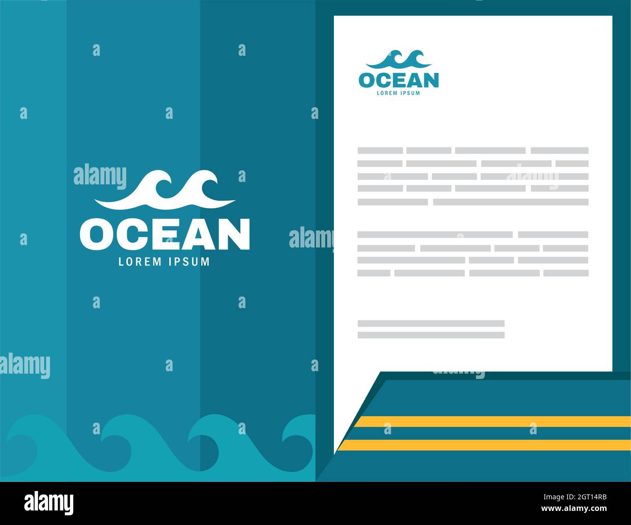 ocean identity folder Stock Vector Image & Art - Alamy