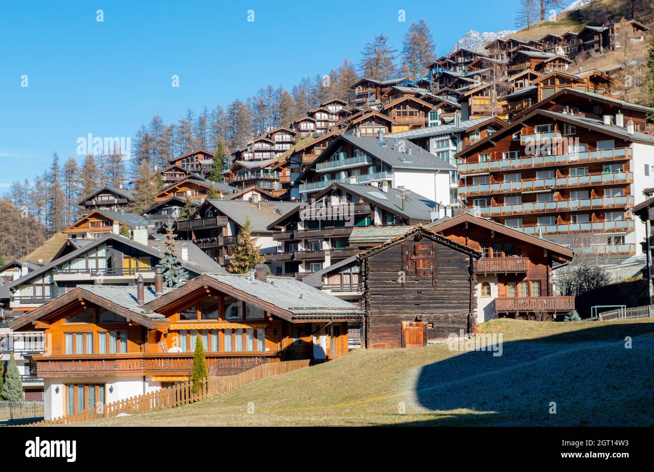 Zermatt summer farm house hi-res stock photography and images - Alamy