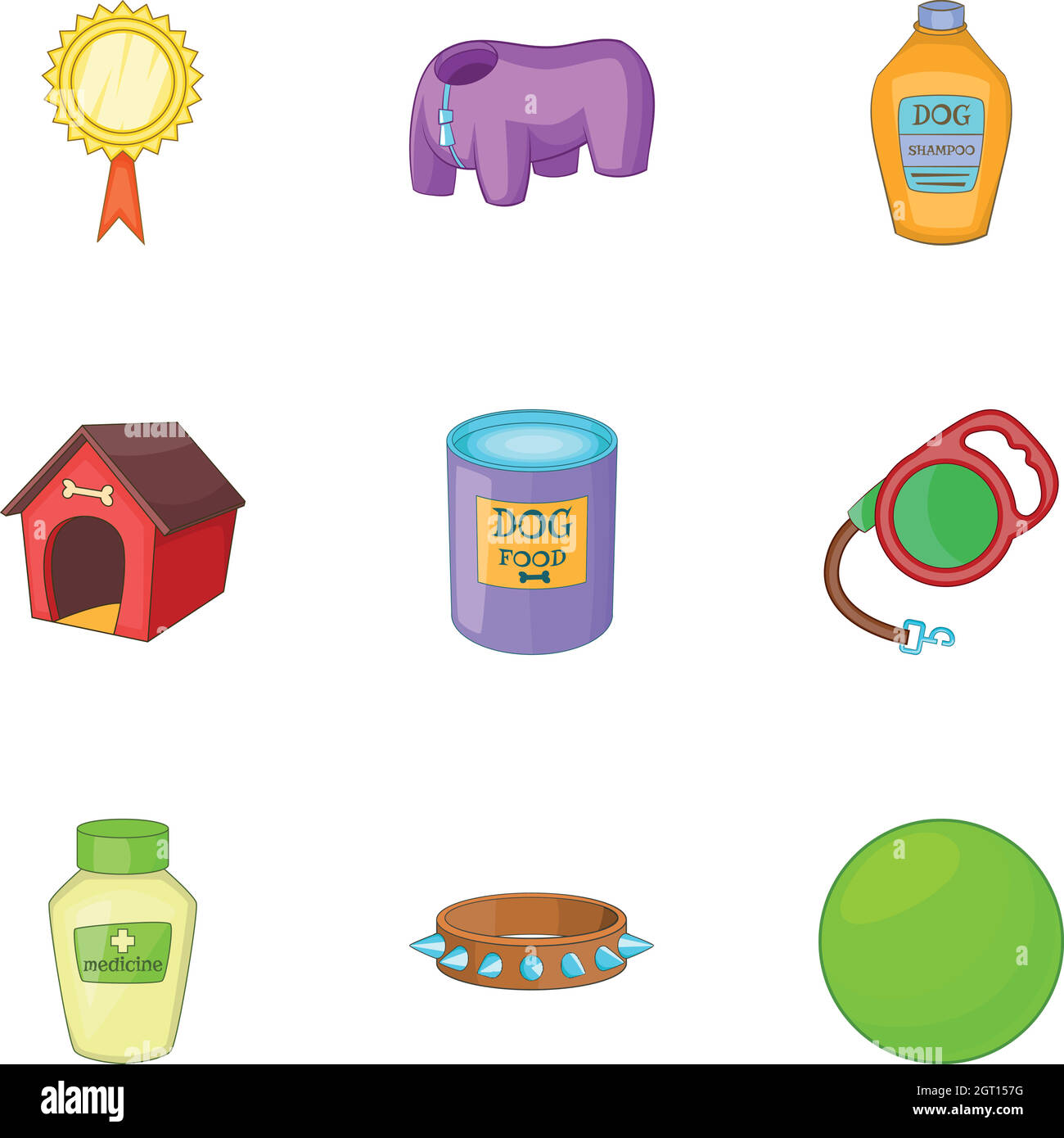 Pets accessory set Stock Vector Images - Alamy