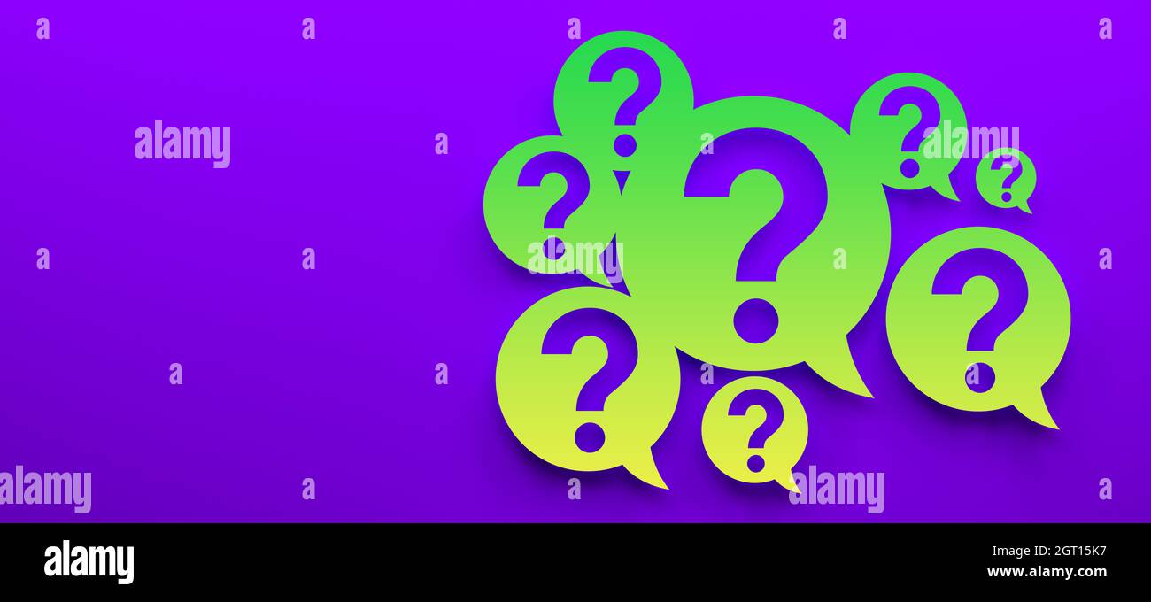 Multi colored Question marks Stock Photo - Alamy