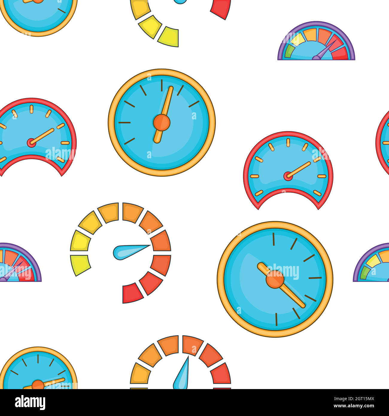 Speedometer pattern, cartoon style Stock Vector Image & Art - Alamy