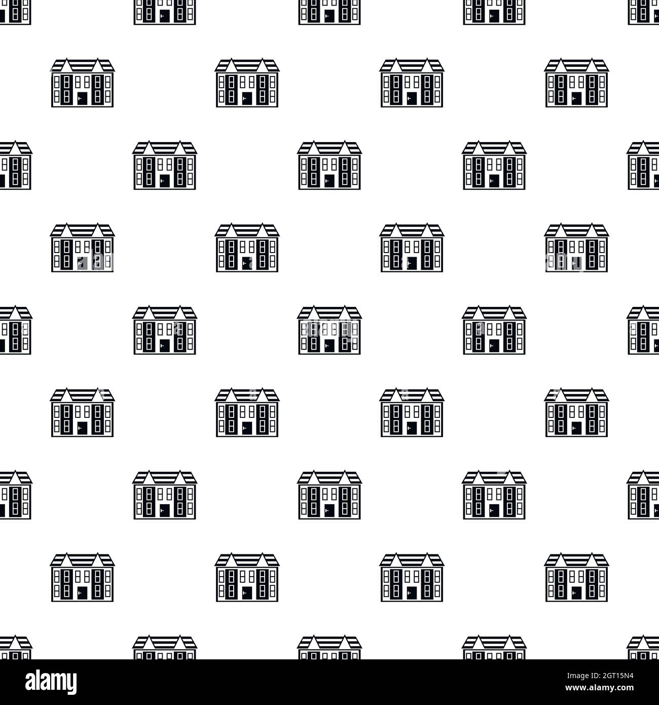 Two storey house pattern Stock Vector Images - Alamy