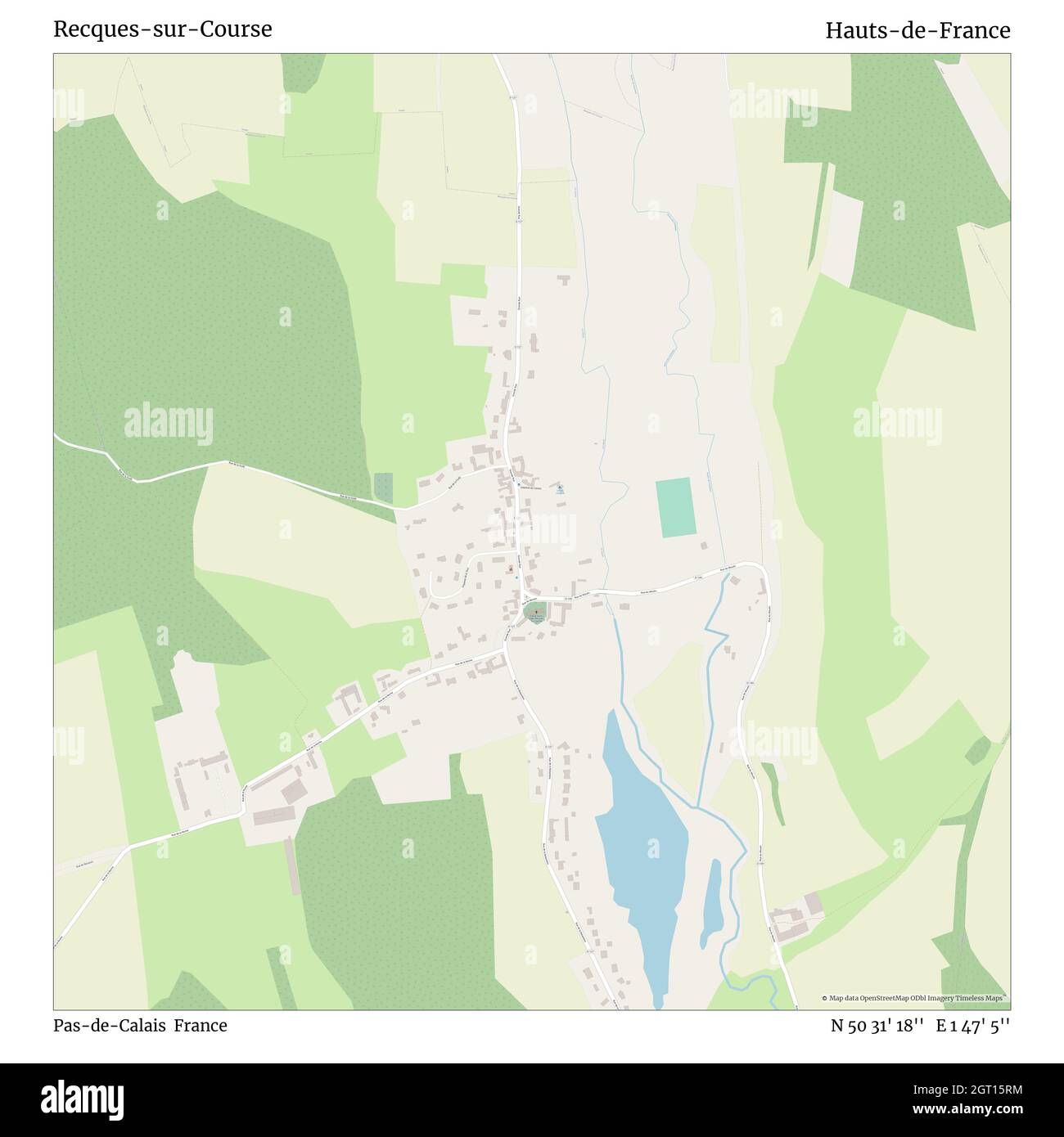 Recques-sur-Course, Pas-de-Calais, France, Hauts-de-France, N 50 31' 18 ...