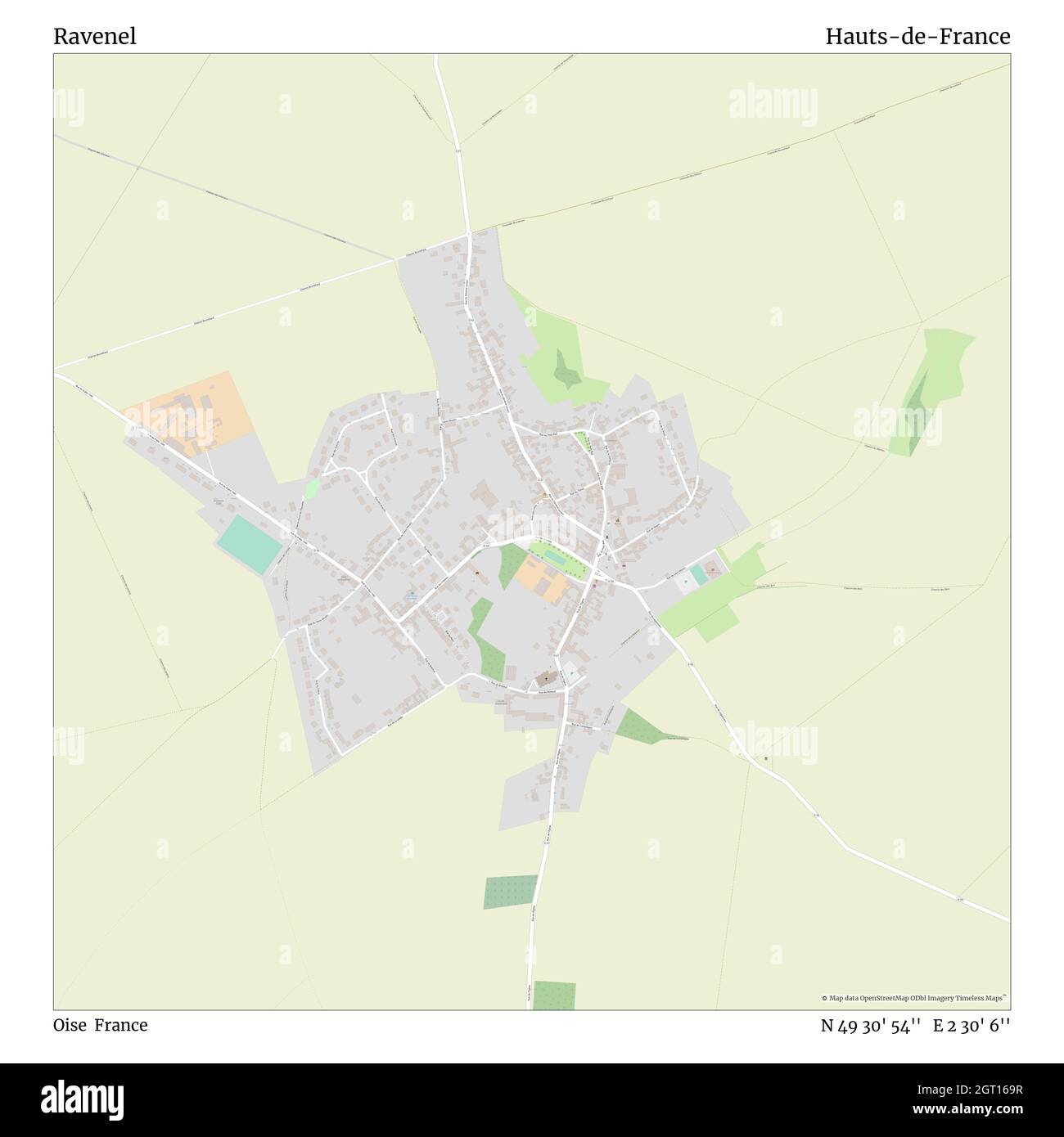 Ravenel, Oise, France, Hauts-de-France, N 49 30' 54'', E 2 30' 6'', map ...