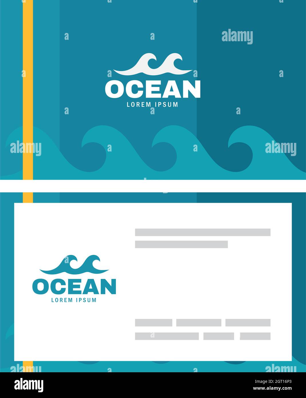 ocean identity cards Stock Vector Image & Art - Alamy