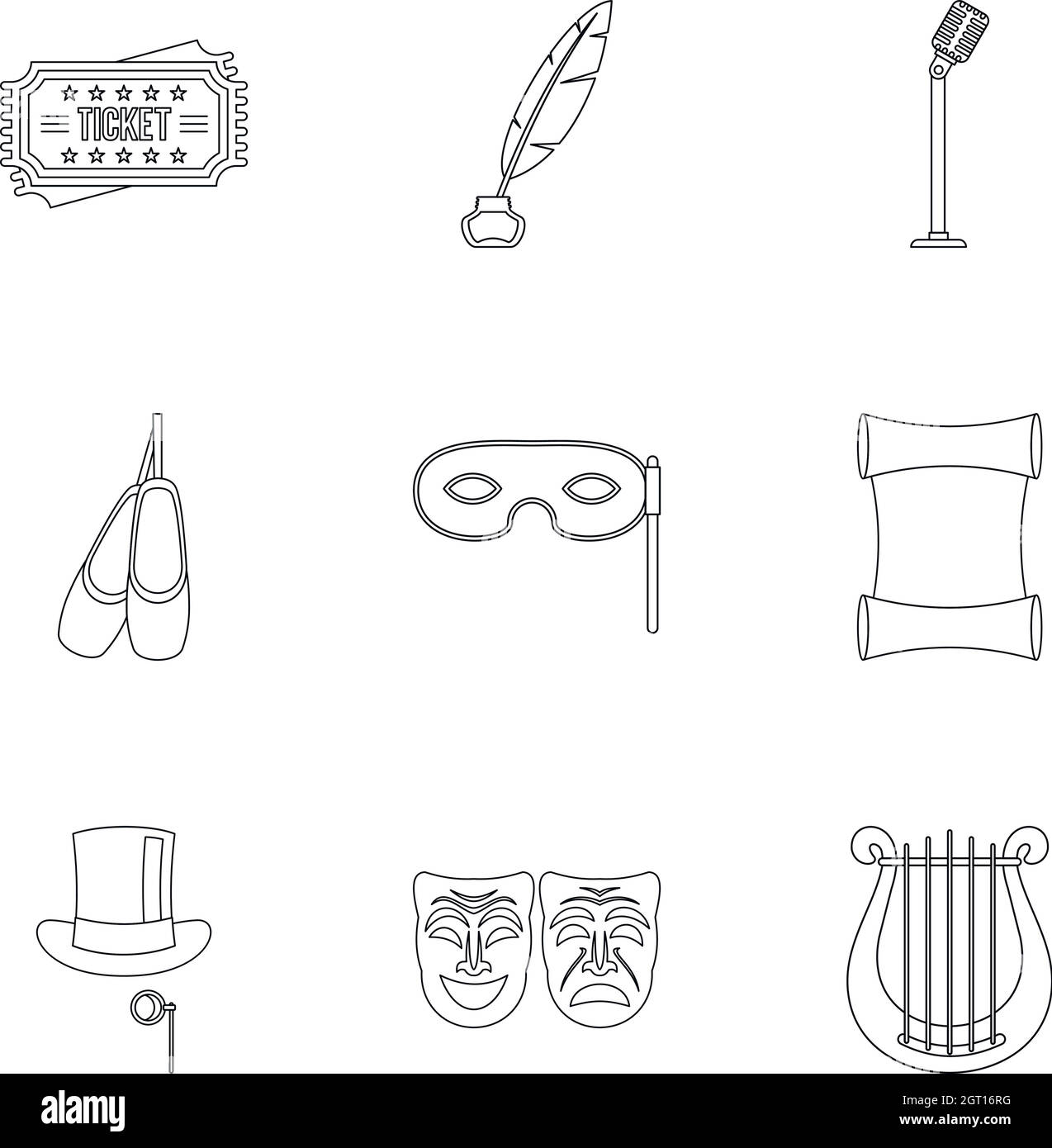 Icon concert performance Stock Vector Images - Alamy