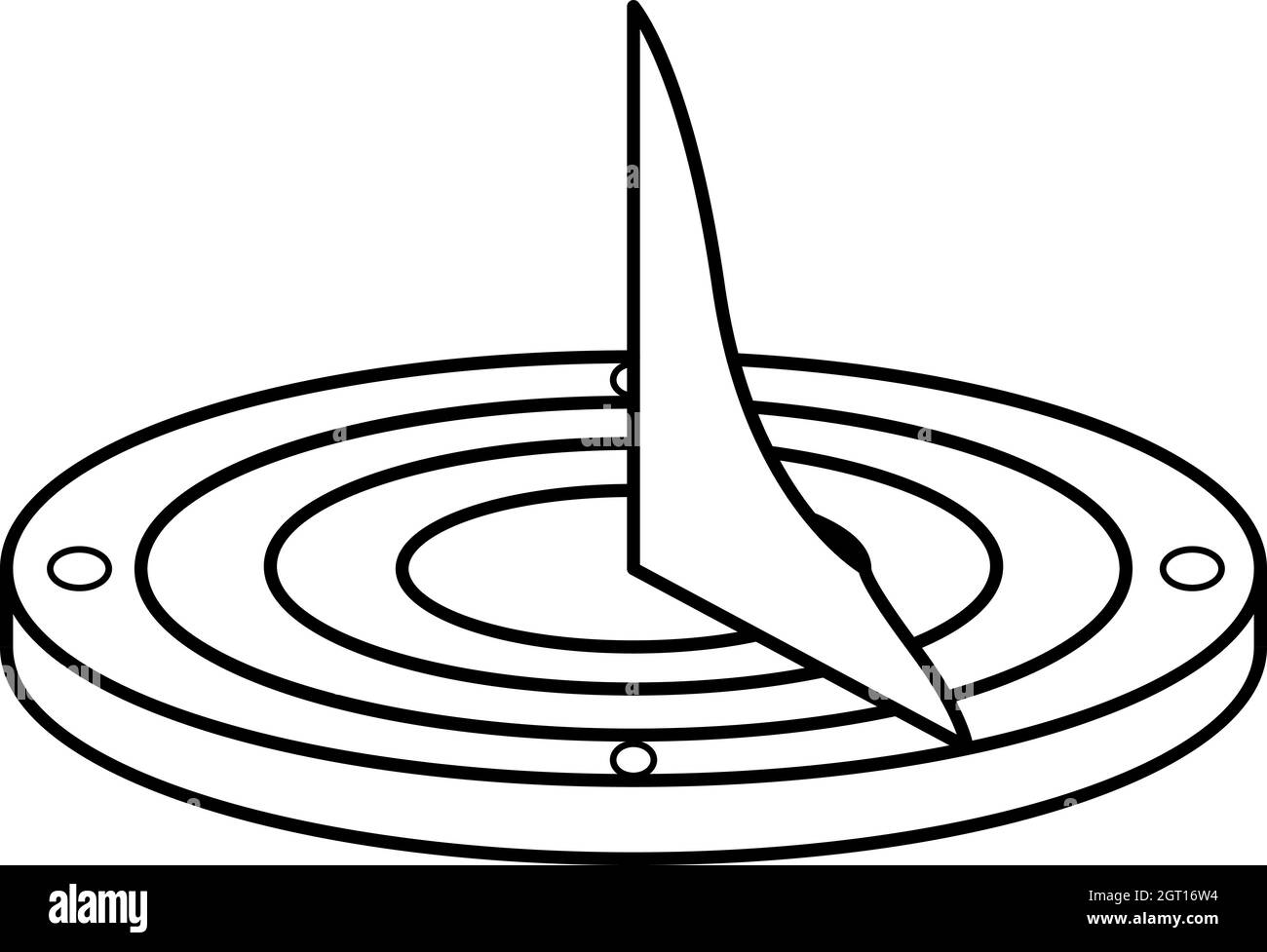 Sundial illustration hi-res stock photography and images - Alamy