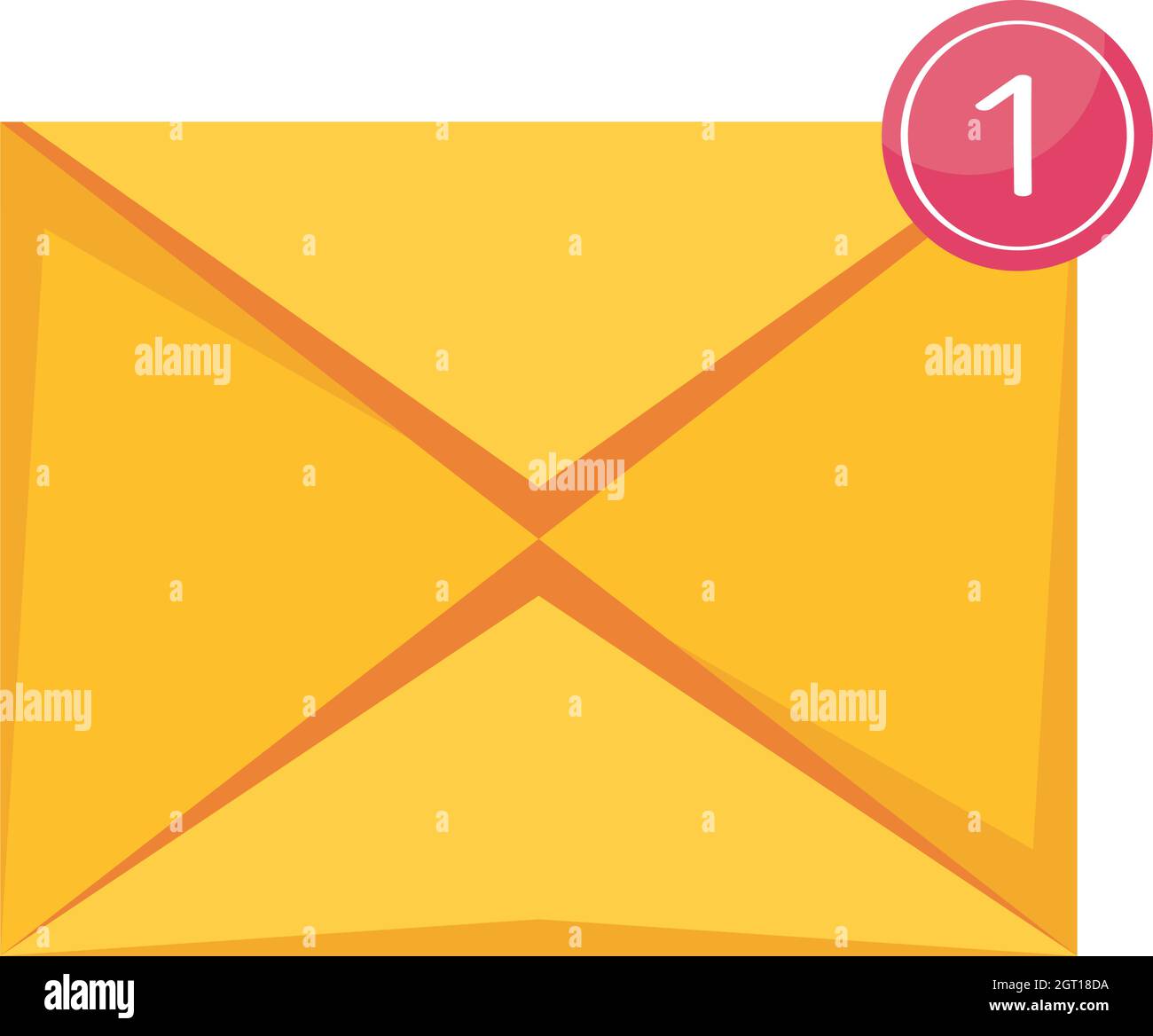 envelope mail and notification Stock Vector Image & Art - Alamy