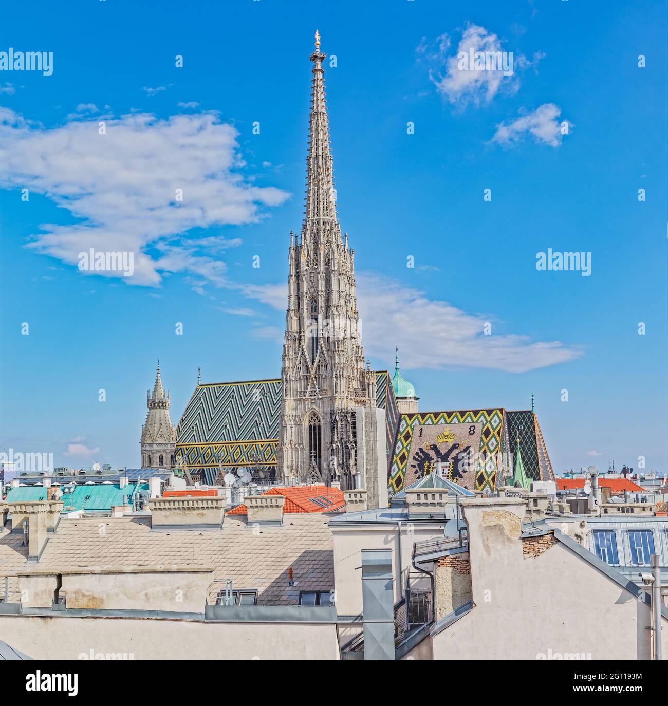 St. Stephens Basilica cathedral gothic church in Vienna Austria Stock ...