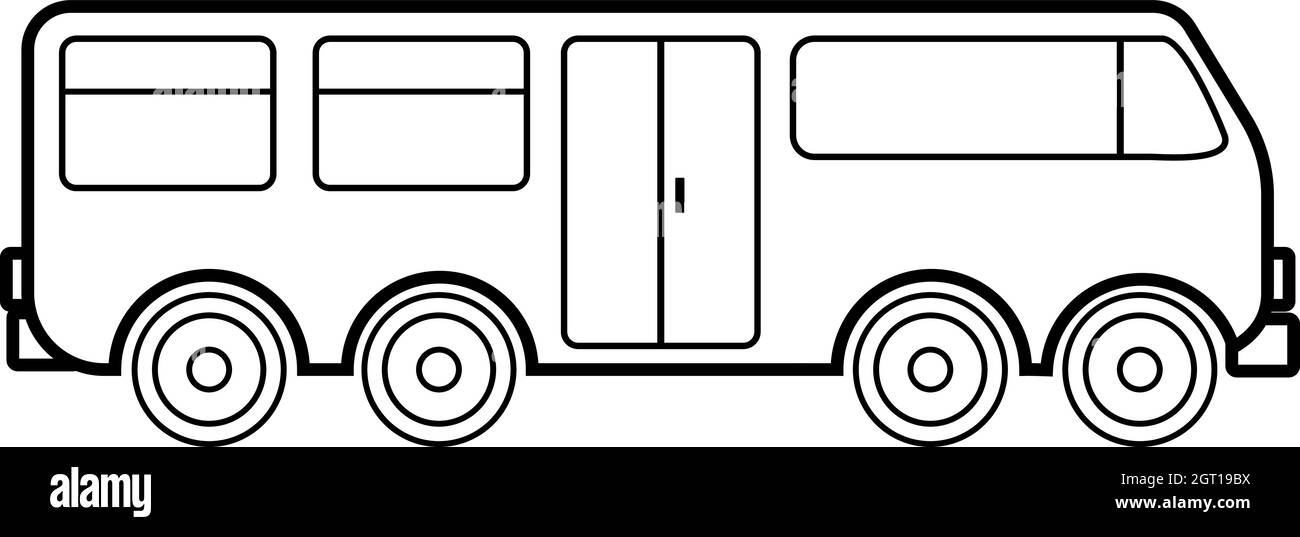 Big bus icon, outline style Stock Vector Image & Art - Alamy