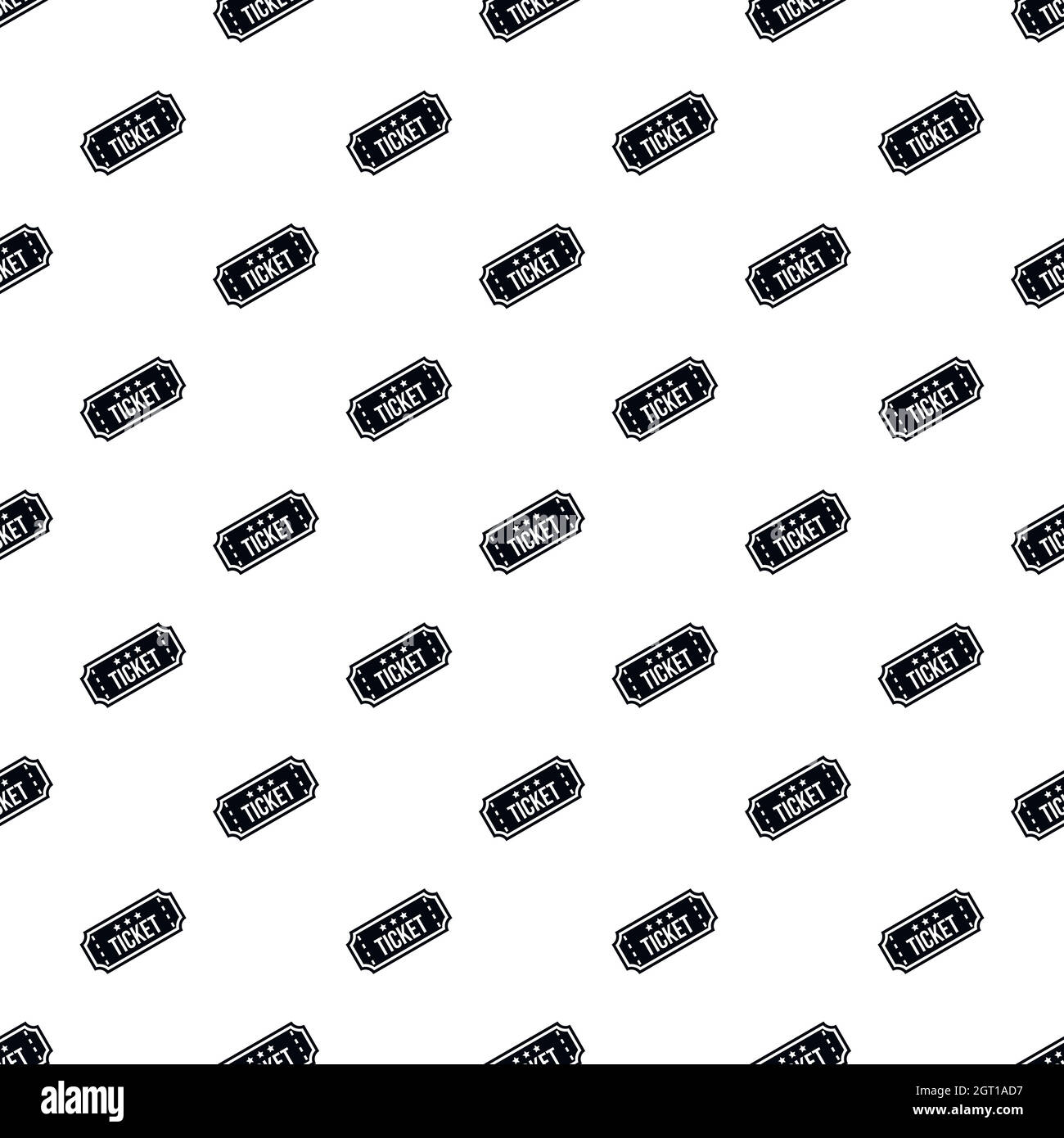 Cinema ticket pattern, simple style Stock Vector Image & Art - Alamy