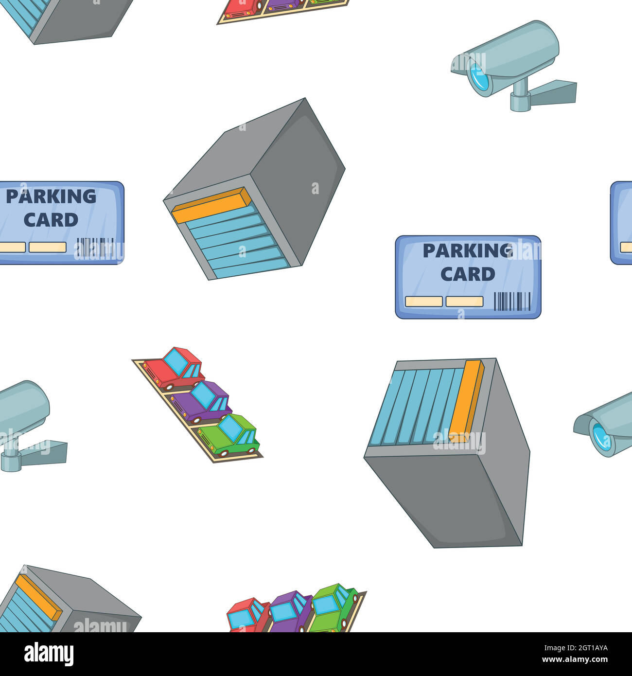 Parking pattern, cartoon style Stock Vector Image & Art - Alamy