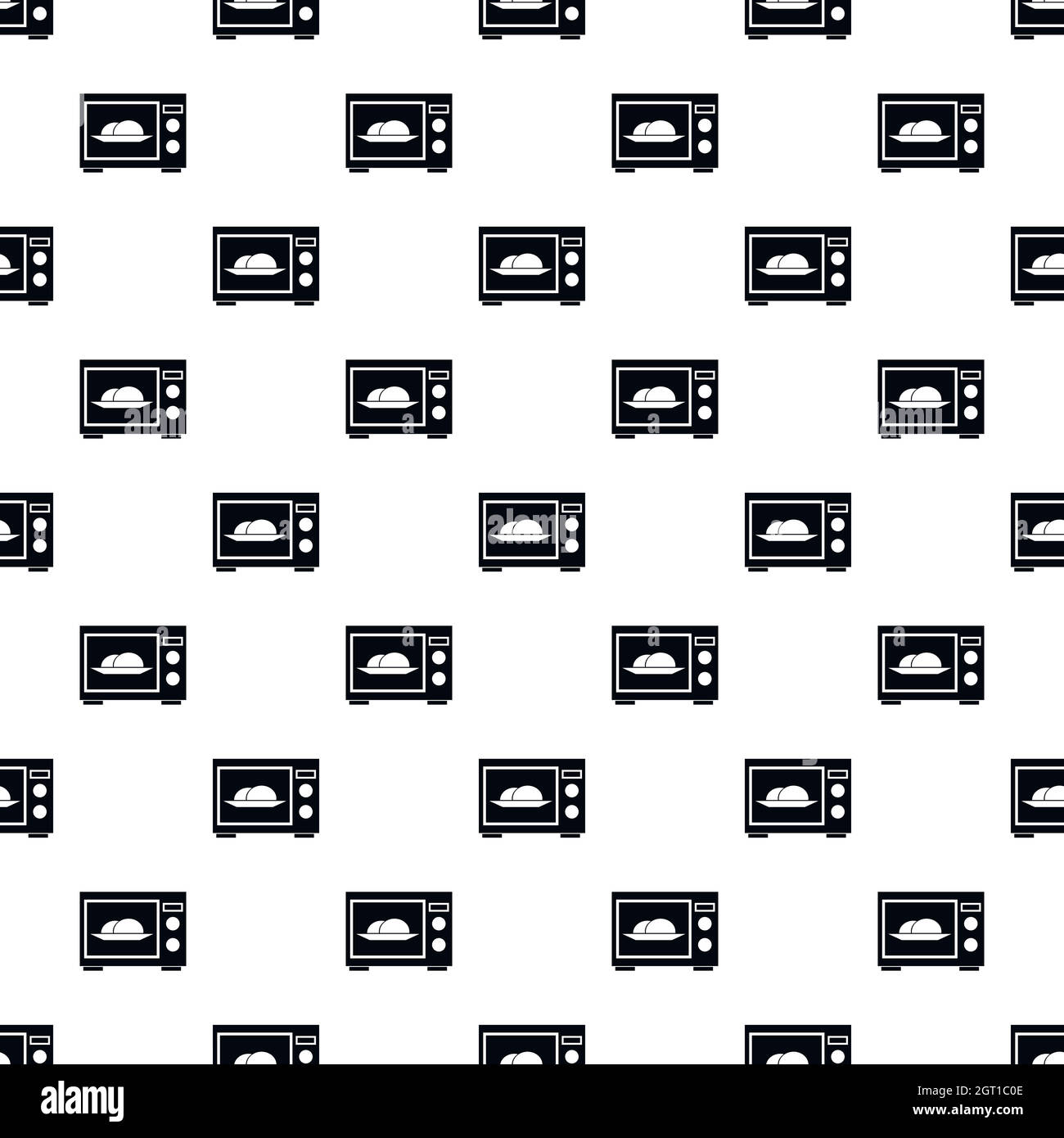 Microwave oven pattern, simple style Stock Vector Image & Art - Alamy
