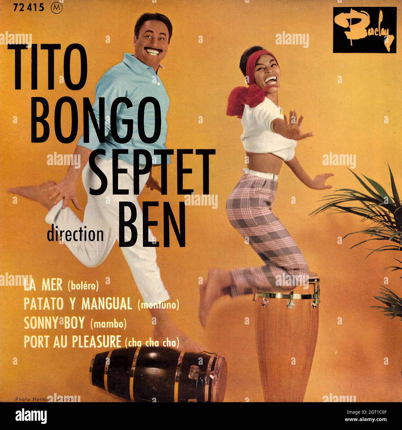 Tito Bongo Septet - Direction Ben EP - Vintage Vinyl Record Cover Stock ...