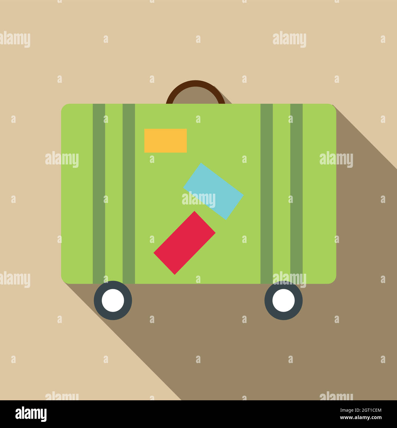 Suitcase flat hi-res stock photography and images - Alamy