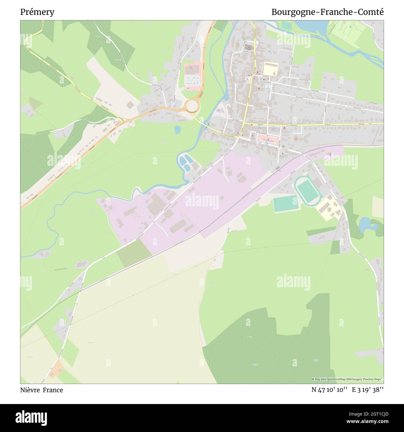Map of nievre hi-res stock photography and images - Alamy