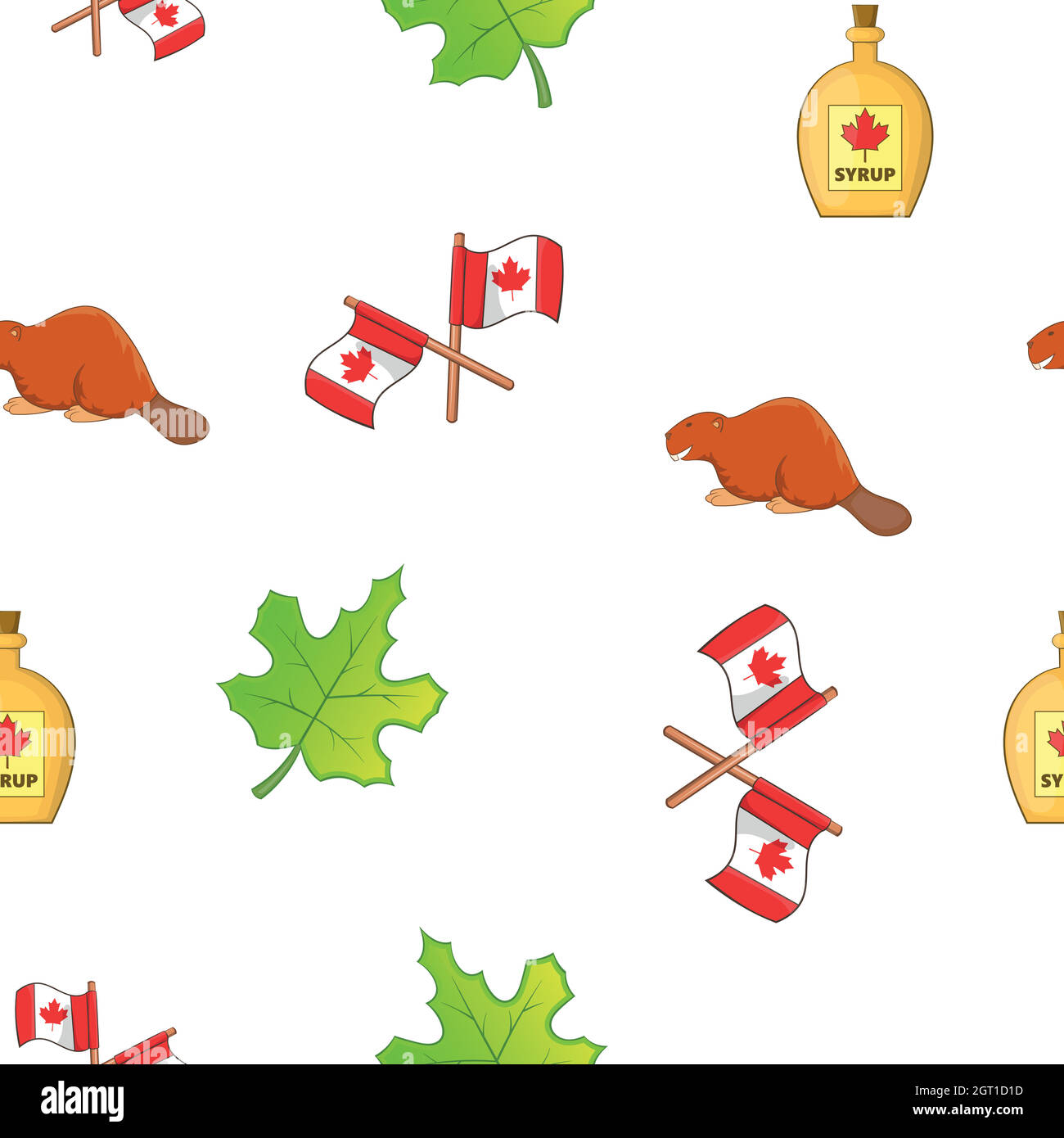 Holiday in Canada pattern, cartoon style Stock Vector Image & Art - Alamy