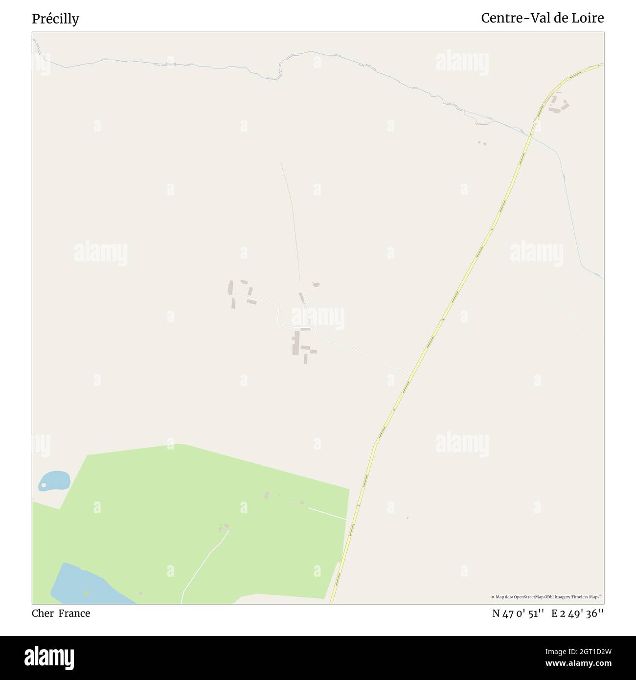 Précilly, Cher, France, Centre-Val de Loire, N 47 0' 51'', E 2 49' 36 ...