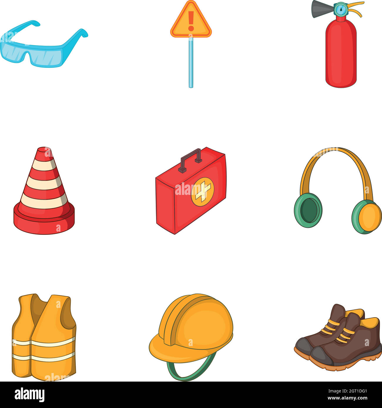 Road working equipment icons set, cartoon style Stock Vector Image ... Road working equipment icons set, cartoon style Stock Vector Image ...