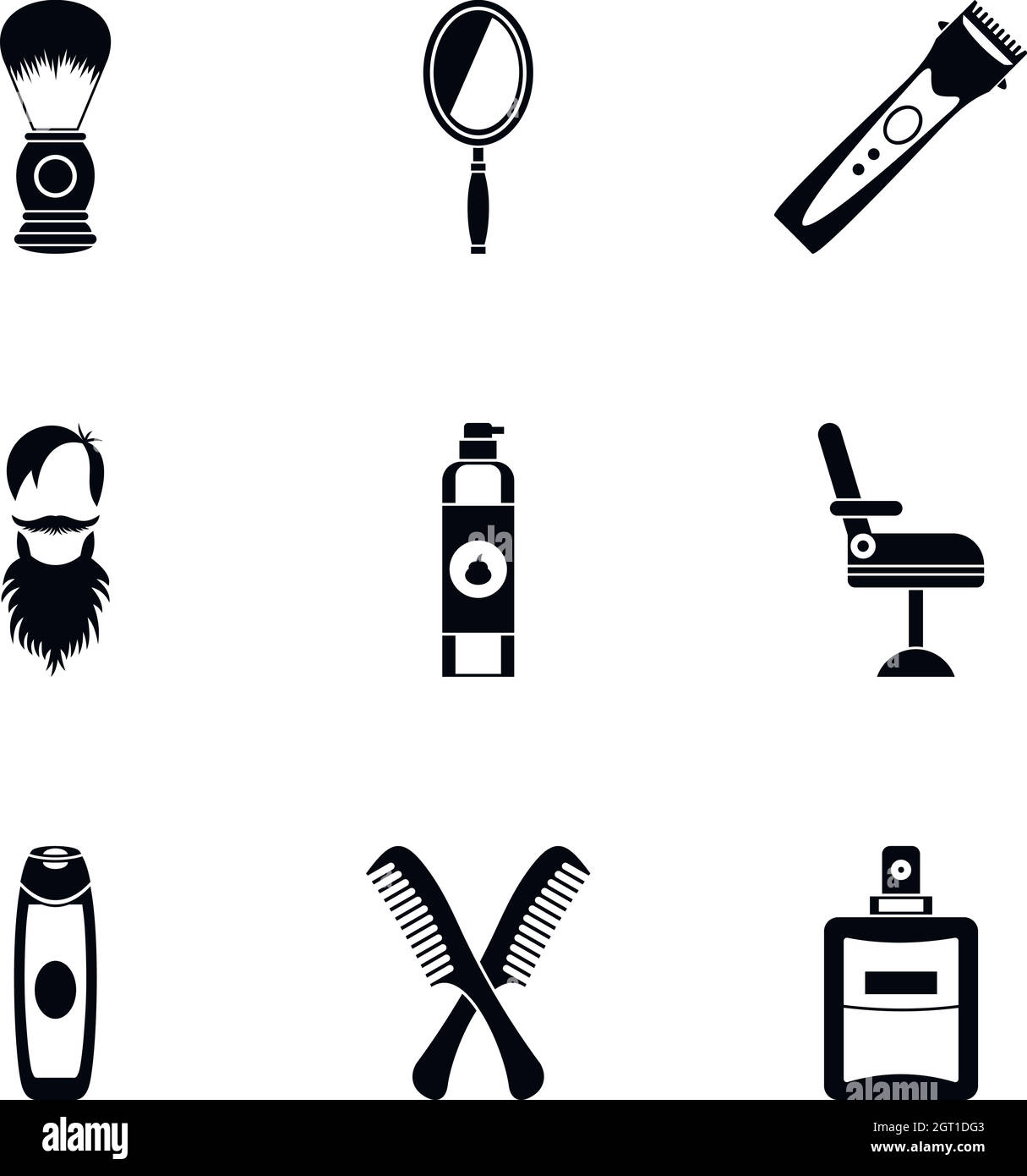 Salon icons set, simple style Stock Vector Image & Art - Alamy