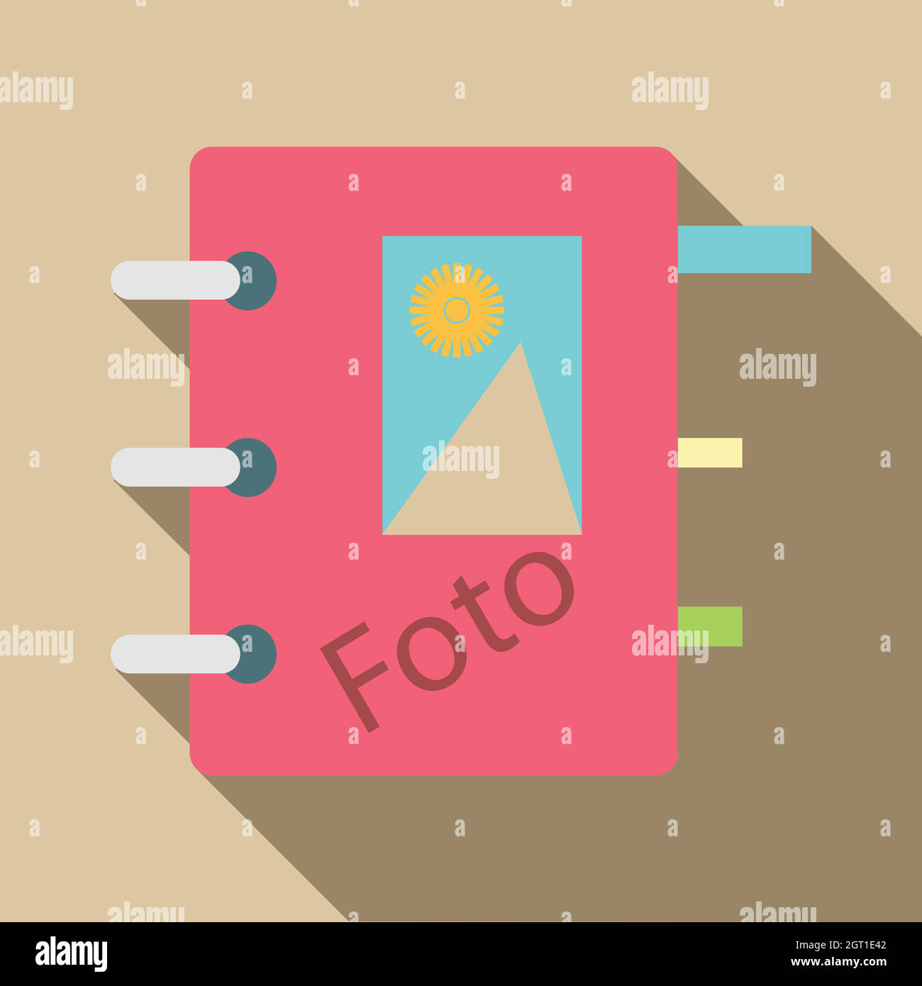 Photo album icon, flat style Stock Vector Image & Art - Alamy