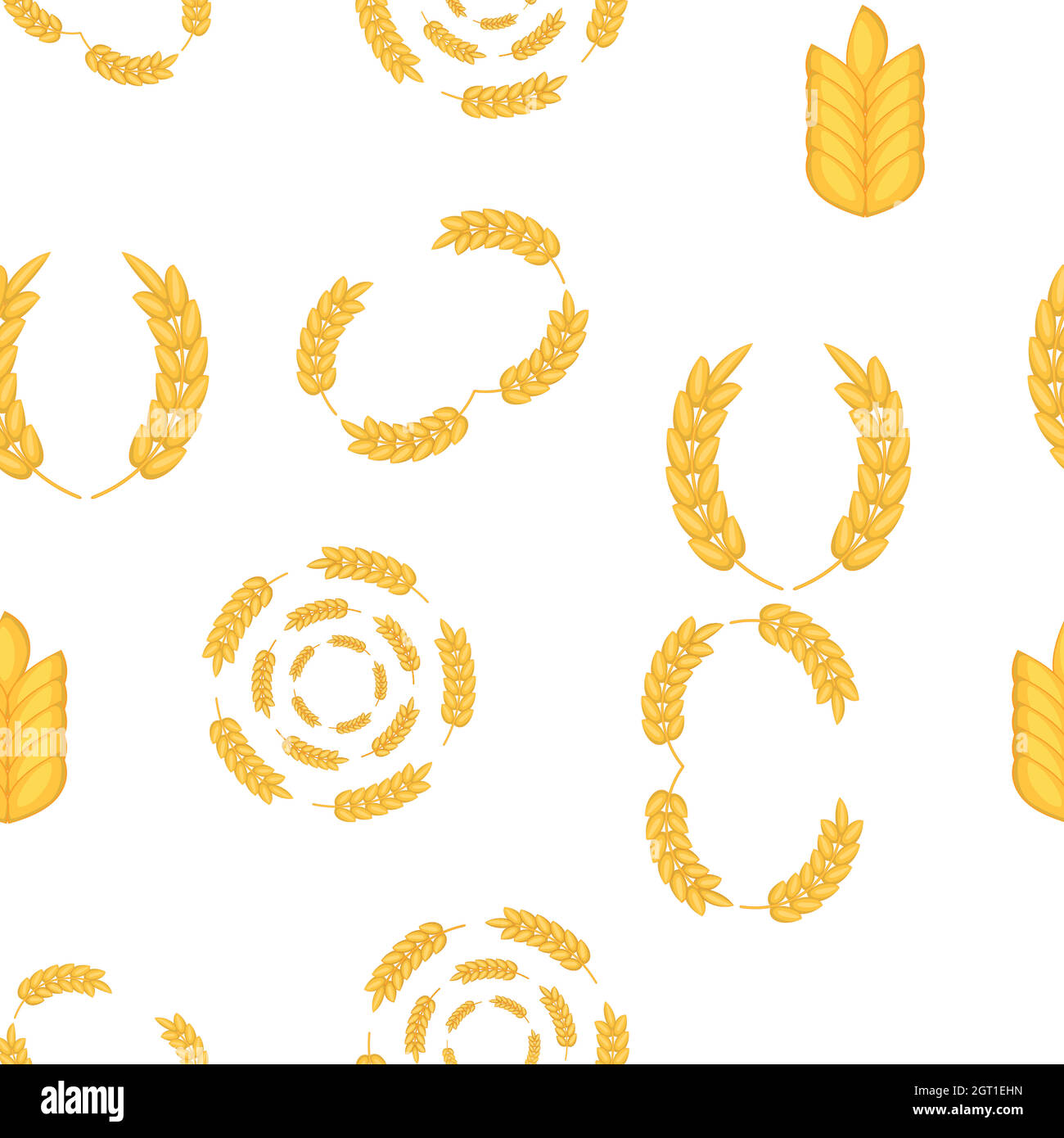 Wheat cereal pattern, cartoon style Stock Vector Image & Art - Alamy