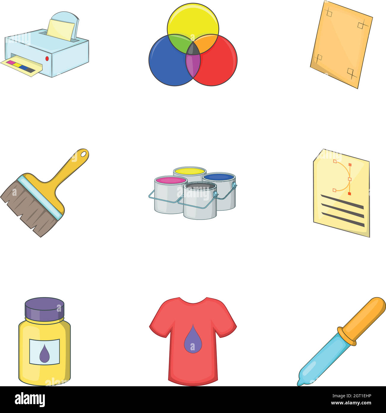 Cartoon illustration flat screen Stock Vector Images - Alamy