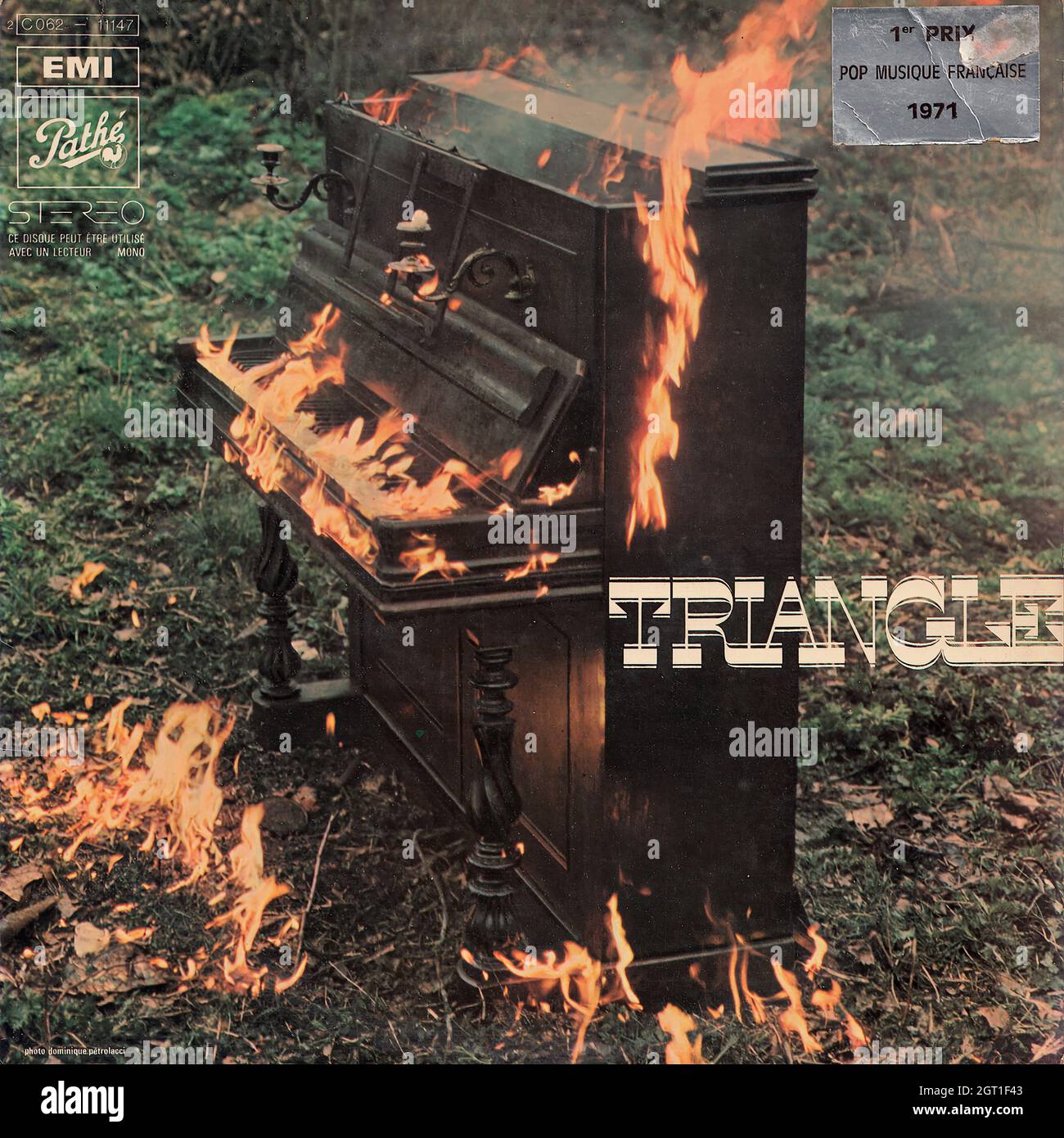 Triangle - Triangle - Vintage Vinyl Record Cover Stock Photo - Alamy