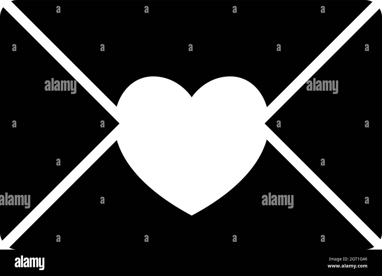 Nice love letter icon, simple style Stock Vector Image & Art - Alamy