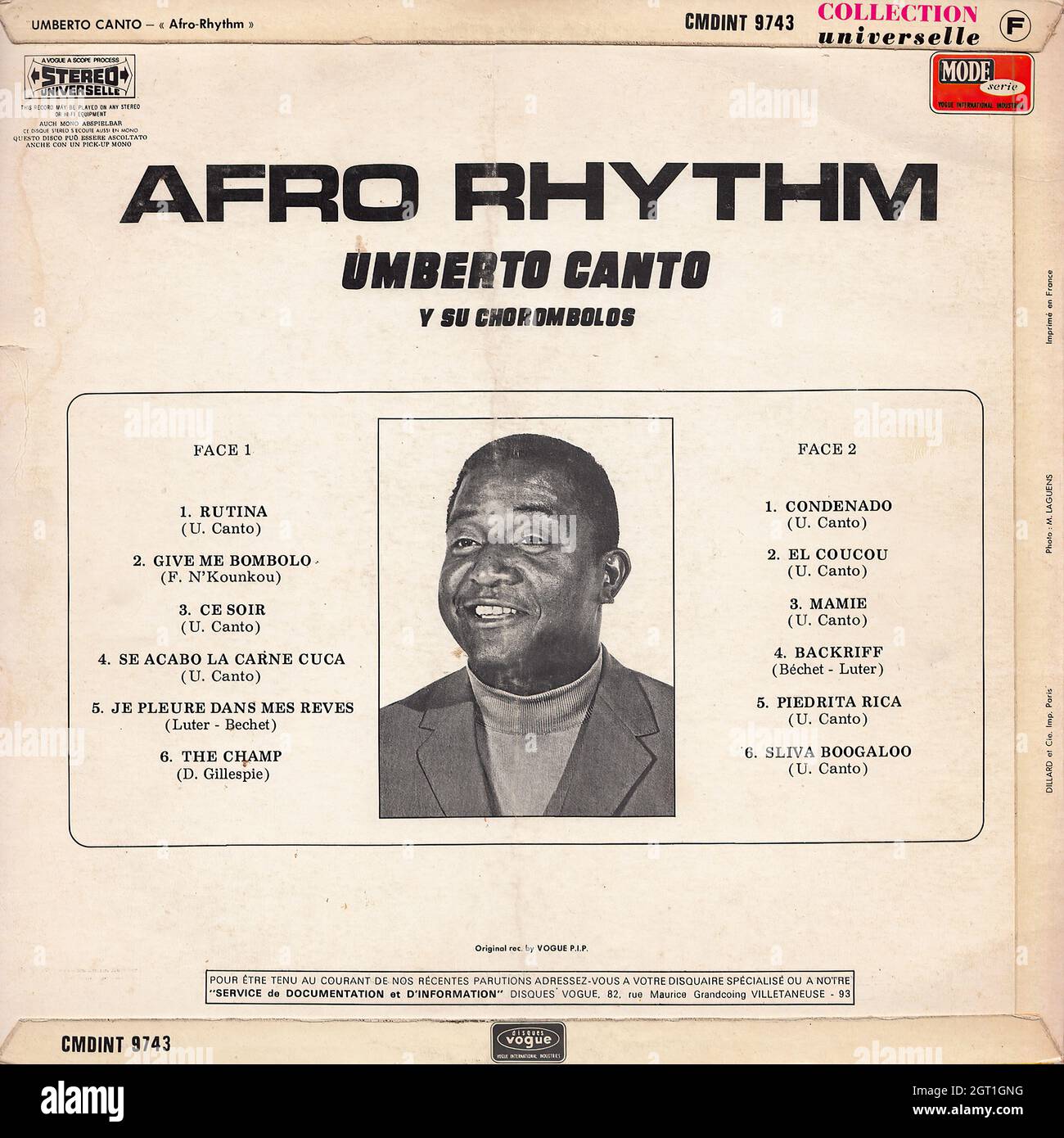 Umberto Canto y su Chorombolos - Afro Rhythm (back cover) - Vintage ...